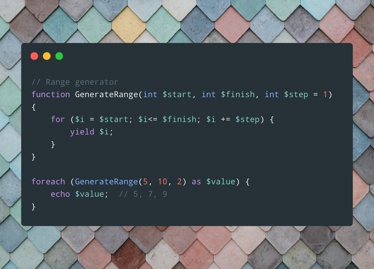 Generators Over Arrays Doeken